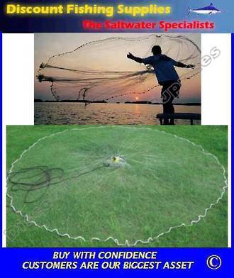 Cast Net 6 foot | CAST NET | BAIT NET | DISCOUNT FISHING SUPPLIES |NZ